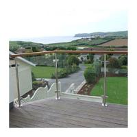 China Laminated glass handrail metal roofing privacy fence outside glass balustrade for sale