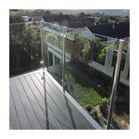 China Laminated glass handrail metal roofing privacy fence outside glass balustrade for sale
