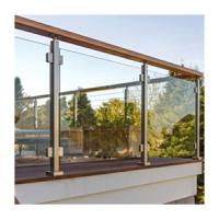 China SGP glass banister house fencing for deck railing steel railing design with glass for sale