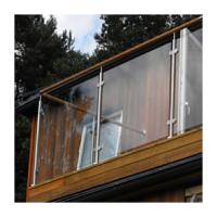China CE EN 12150 glass fence galvanised balcony railings stair balustrade prices for sale