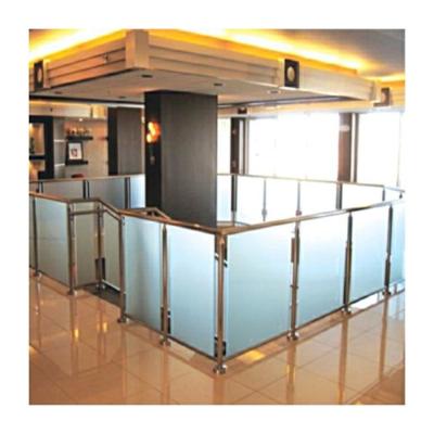 China Double laye glass guardrail vinyl patio fence post steel railing for sale