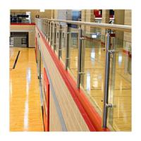China Double laye glass guardrail vinyl patio fence post steel railing for sale