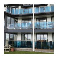 China Ultra clear glass handrail horizontal balcony railings balustrade hampshire for sale