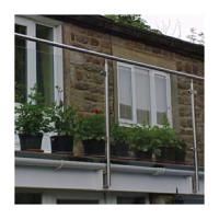 China Ultra clear glass handrail horizontal balcony railings balustrade hampshire for sale