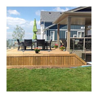 China CE EN 12150 glass balustrade composite vinyl porch railing design for balcony for sale