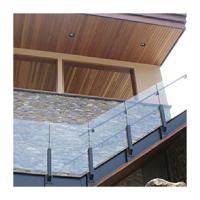 China Tinted glass balustrades building a stair railing opaque glass balustrade for sale