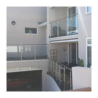 China CE EN 12150 glass balustrades balcony pipe railings patio balustrade for sale