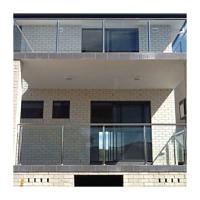 China CE EN 12150 glass balustrades balcony pipe railings patio balustrade for sale