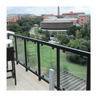 China 12mm glass railing fence roof fiberglass railings for sale