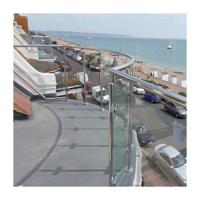 China 12mm glass railing fence roof fiberglass railings for sale