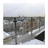China 12mm glass railing fence roof fiberglass railings for sale