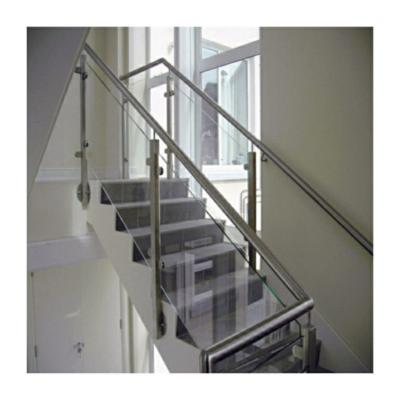 China SGP glass fence composite stair railing stainless steel glass balustrade channel for sale