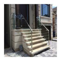 China 12mm glass railing 10 foot wood porch railing manufacturers for sale