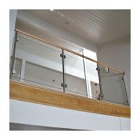 China CE EN 12150 glass balustrades build patio railing fence near me for sale