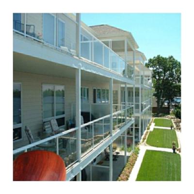 China SGCC glass guardrail stainless steel glass balcony railings balustrade accessories for sale