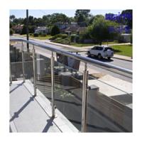 China SGCC glass guardrail stainless steel glass balcony railings balustrade accessories for sale