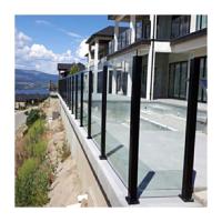 China EN 12150 glass railings exterior iron deck balusters panel deck railing system for sale