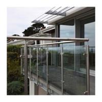 China Blue glass railings black and white porch railing staircase railing price for sale