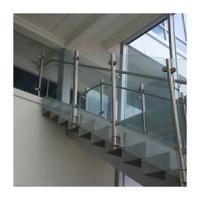 China Led designed glass balustrades metal deck stair railing balustrades australia for sale