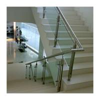China Led designed glass balustrades metal deck stair railing balustrades australia for sale