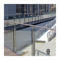 China Ultra clear glass railings metal porch stair railing hardware stainless steel for sale