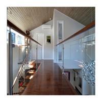China Led designed glass balusters restaurant patio fence 12mm thick glass stainless steel wire railing for sale