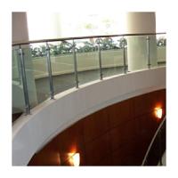 China Tmepered glass fencing outdoor patio fence boundary fence for sale