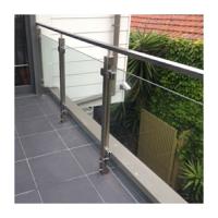 China Tmepered glass fence exterior balcony railing balustrade railings for sale