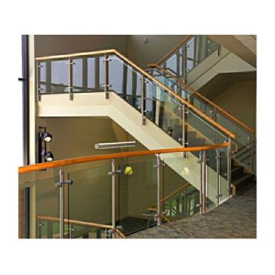 China Clear glass handrail glass handrails for stairs balustrade fittings uk for sale