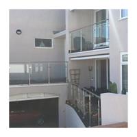 China Safety glass banister grills for balcony railing balustrade floor clamps for sale