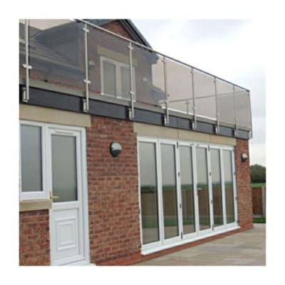 China Pvb laminated glass fence modern balcony railing stainless steel and glass balustrade prices for sale
