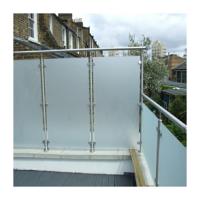 China Led glass fencing roof top railing balustrade channel fixing for sale