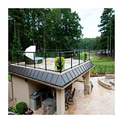 China Multilayer glass railings roof safety rail for sale terrace glass railing for sale