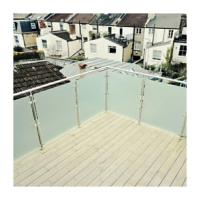 China Multilayer glass railings roof safety rail for sale terrace glass railing for sale
