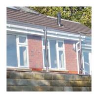 China Safety glass handrail grey decking with brown fence terrace railing for sale