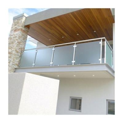 China Safety glass fence interior balcony railing balustrade cost nz for sale