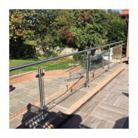 China Laminated glass guardrail child wire porch railing steel and glass railing for sale