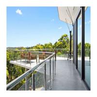 China Sgp laminated glass handrail stainless steel deck railing cheap glass balcony railings for sale