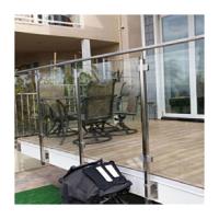 China Sgp laminated glass handrail stainless steel deck railing cheap glass balcony railings for sale