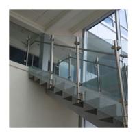 China Ultra white glass guardrail deck stair railings balustrades london for sale
