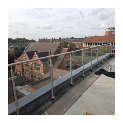 China 12mm glass fence roof balustrade stainless steel glass railing brackets for sale