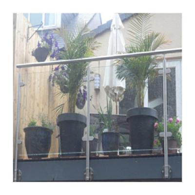China Safety glass handrail deck bench instead of railing stair railing for sale