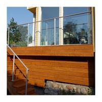 China AS NZS2208 glass banister black stainless post porch glass railing for sale