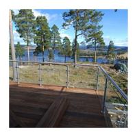 China SGCC glass railing pre made deck stair railings stair railing cost for sale