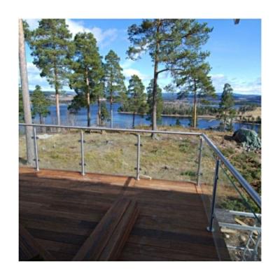 China SGCC glass railing pre made deck stair railings stair railing cost for sale