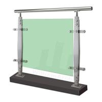 China Toughened etched glass balustrade railing barrier fencing for sale