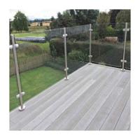 China Interior glass balustrade spigots railing kits glass garden fence for sale