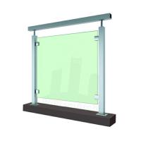 China Privacy Glass balustrade cost per metre railing metal fence for sale