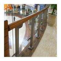 China Privacy Glass balustrade cost per metre railing metal fence for sale
