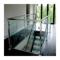 China Privacy Glass balustrade cost per metre railing metal fence for sale